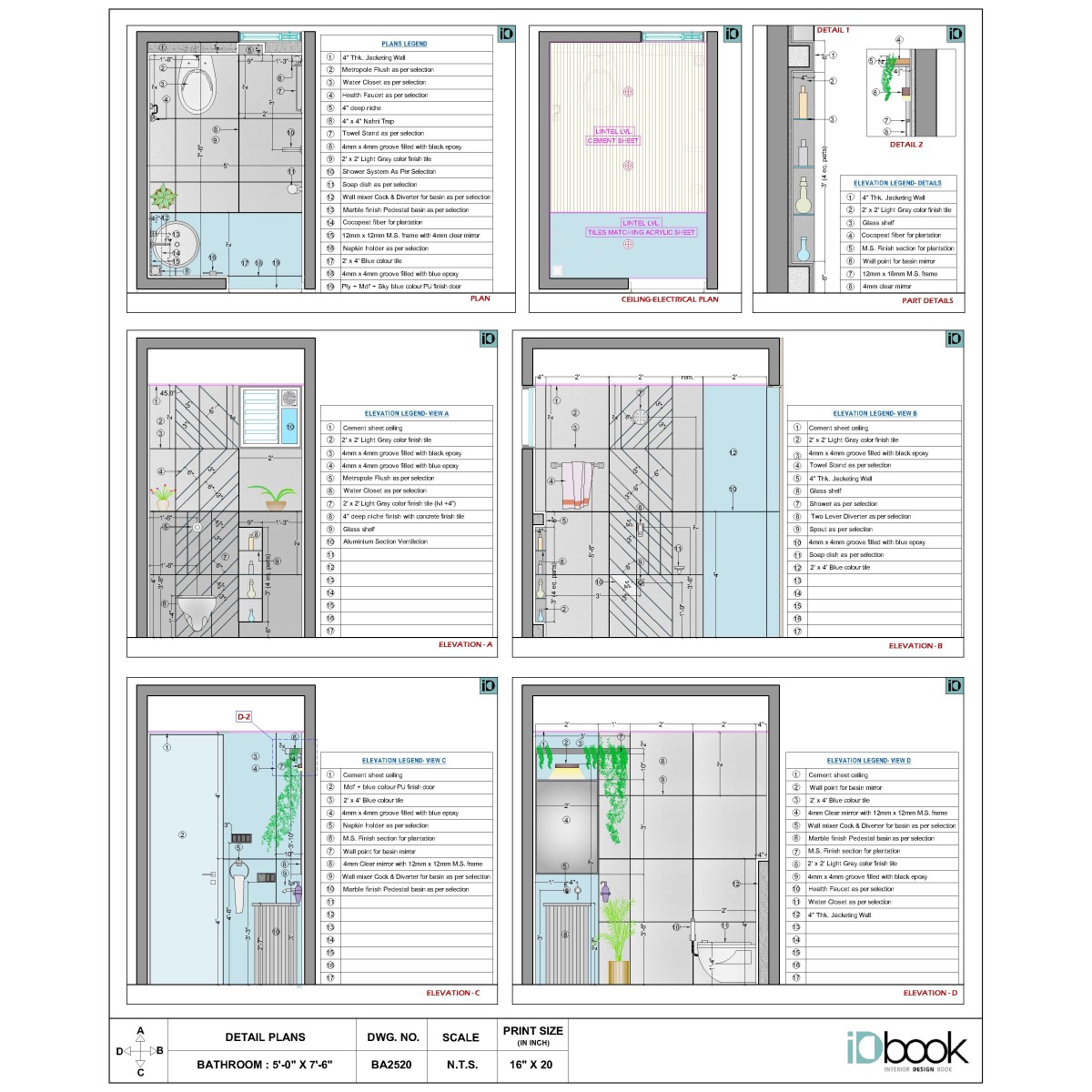 Tropical theme Bathroom