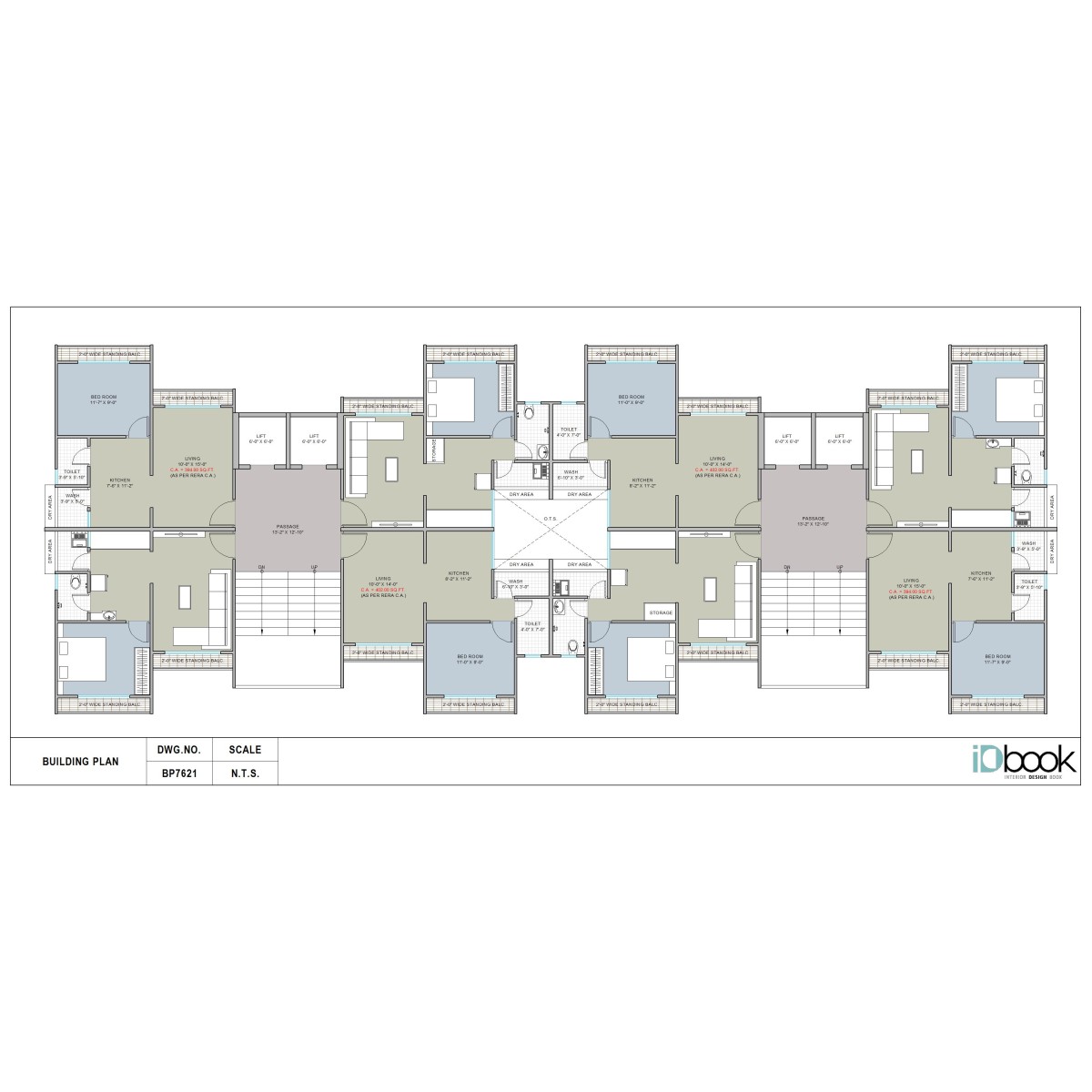 Tiny Yet Functional 1 BHK Apartment Layout